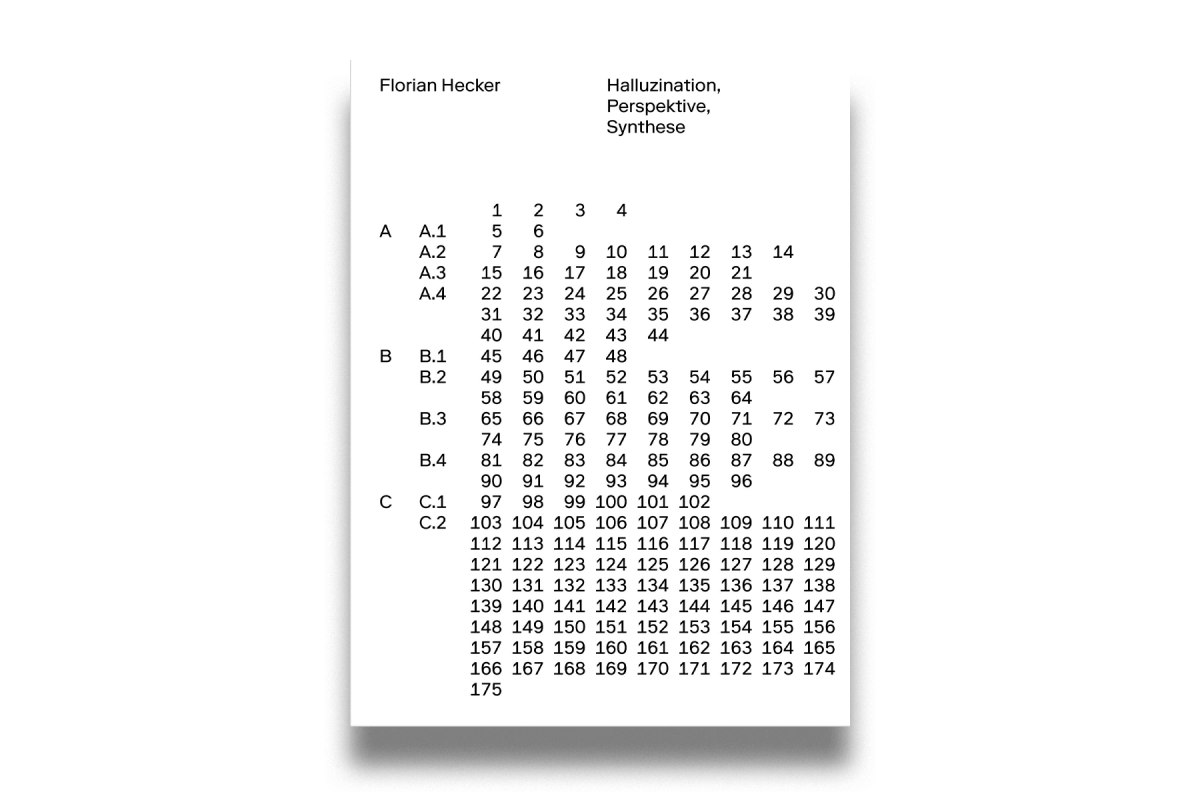 Florian Hecker. Halluzination, Perspektive, Synthese – Kunsthalle Wien